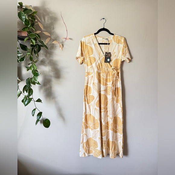 Happy Earth | Dresses | Nwt Happy Earth Organic Cotton Maxi Dress With ...